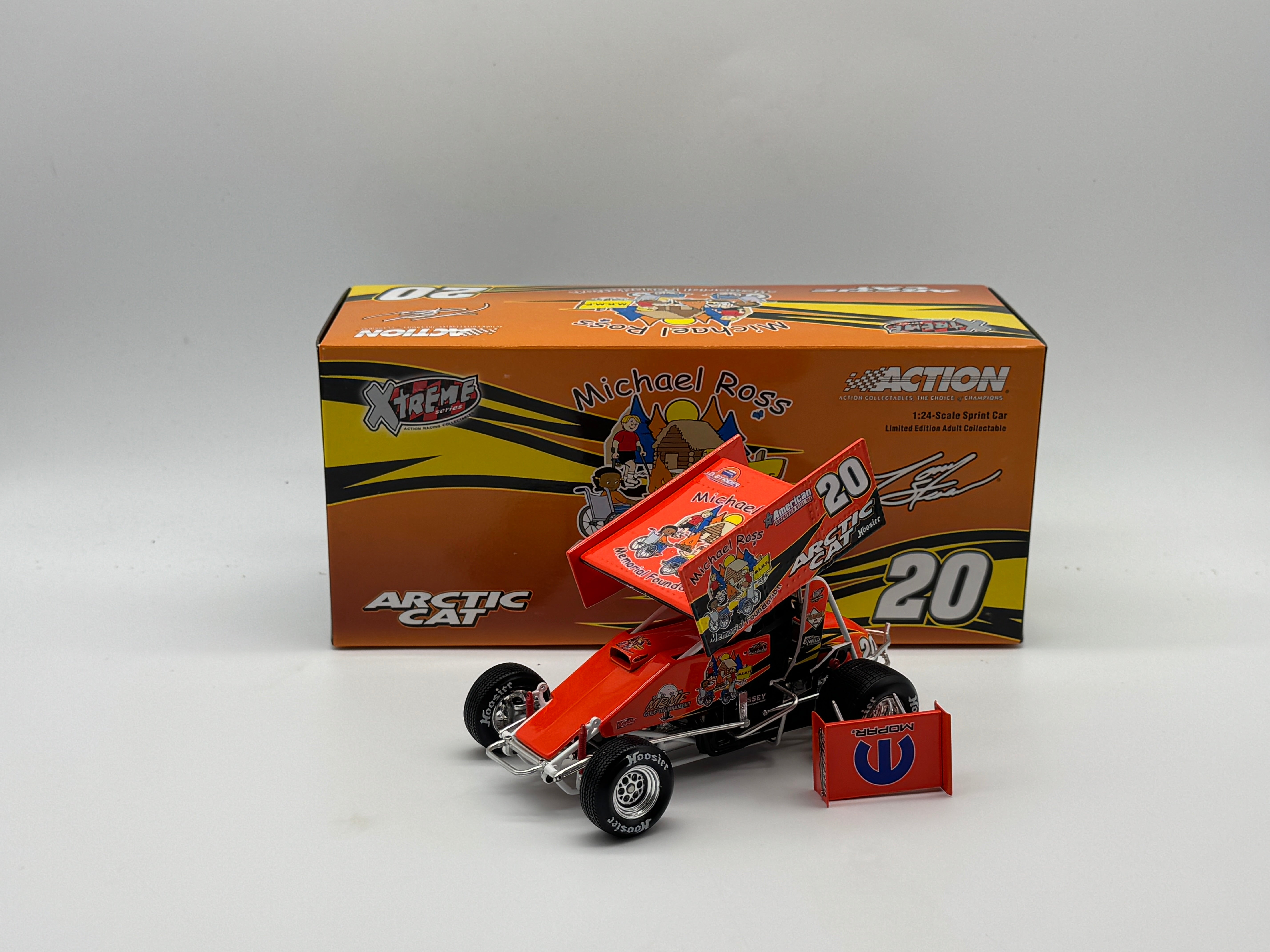 Item G038 - Tony Stewart #20 American Compressed Steel / Michael Ross ...