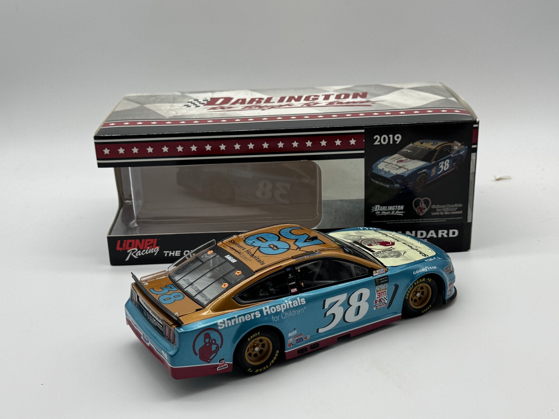 Item G339 - David Ragan #38 Shriners Darlington 2019 Mustang ...
