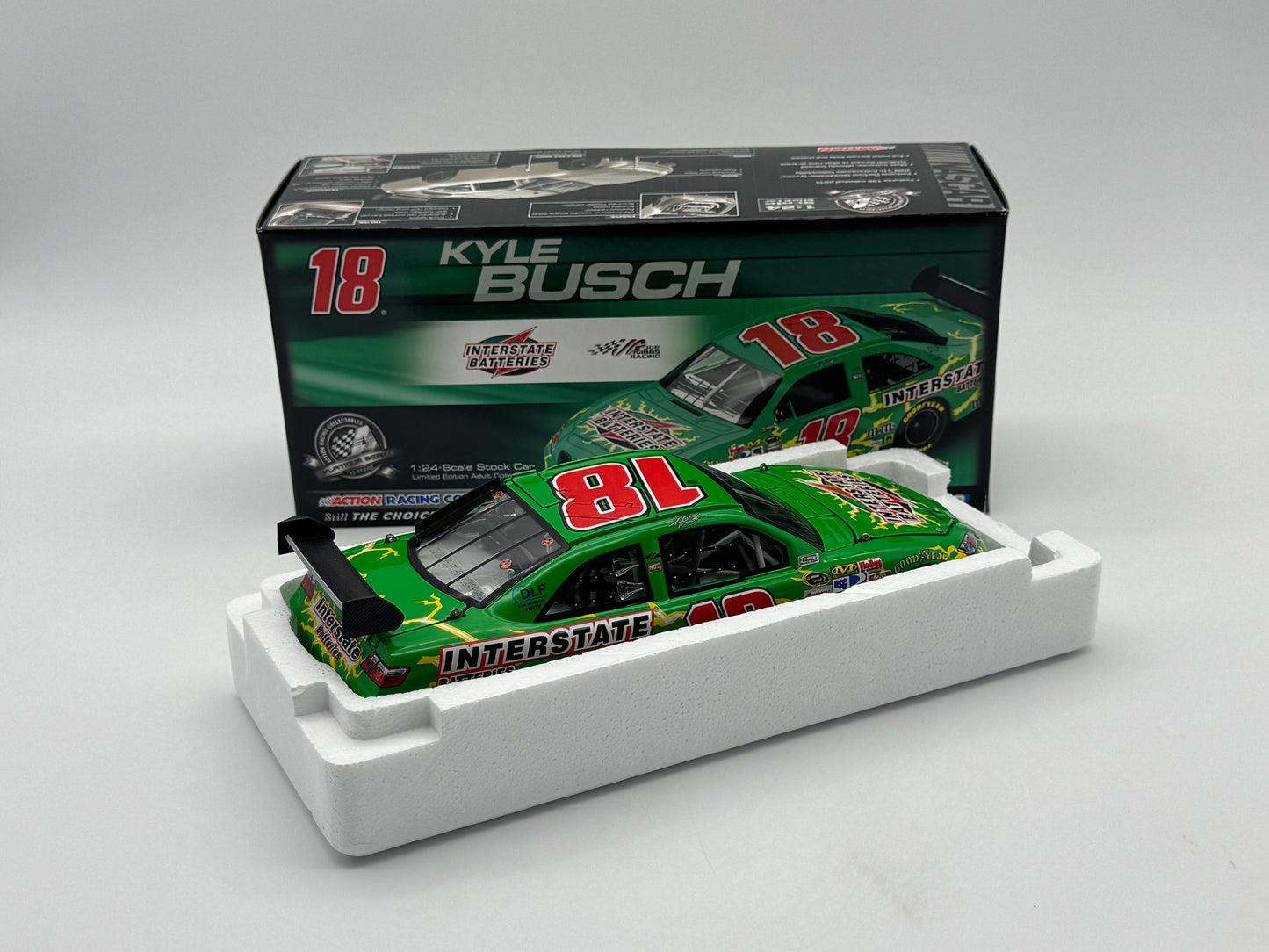 B - Item J671 - Kyle Busch #18 Interstate Batteries 2008 Camry ...