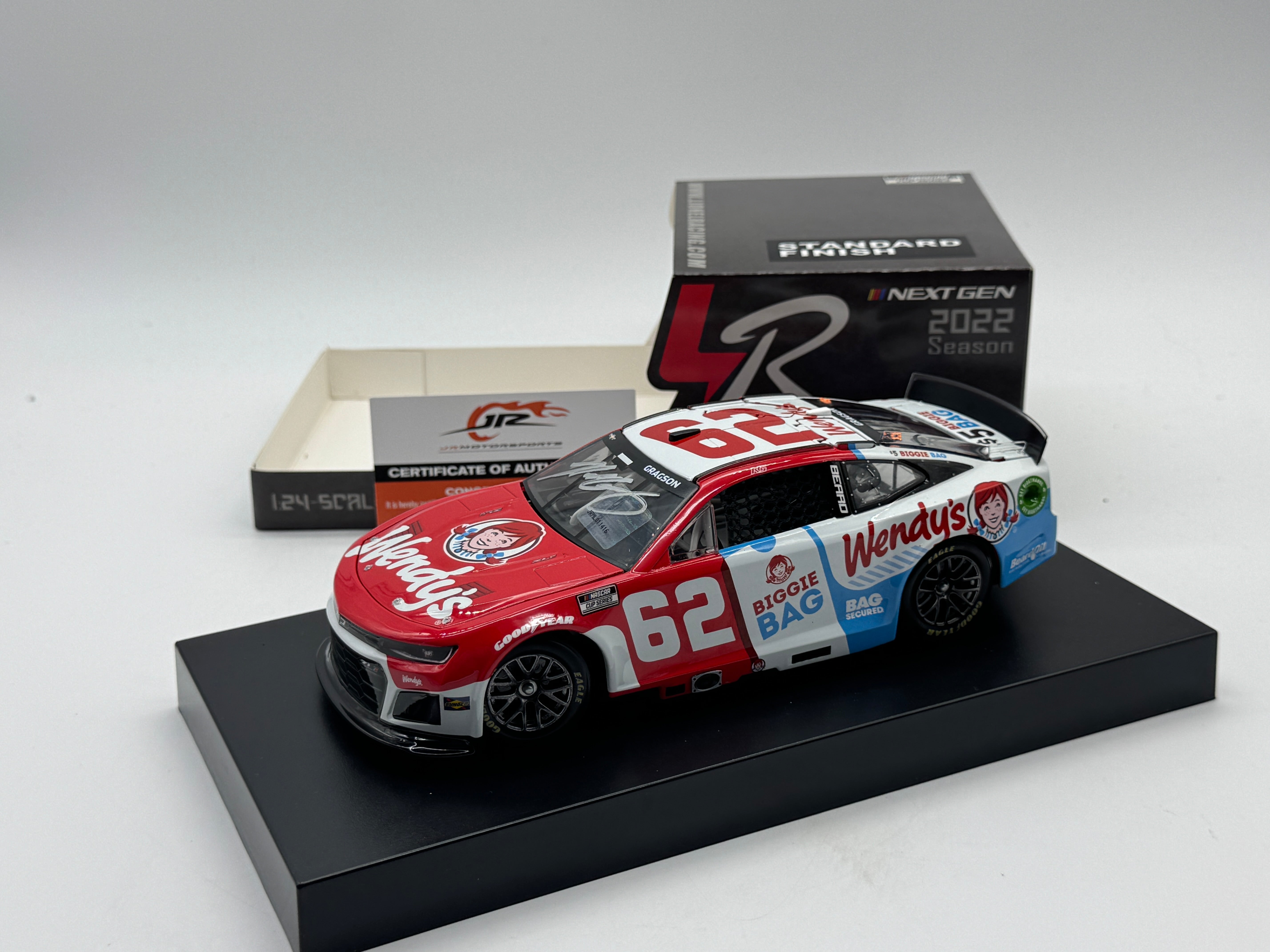 Item K945 - NOAH GRAGSON #62 Wendy's 2022 Camaro ZL1 Autographed ...