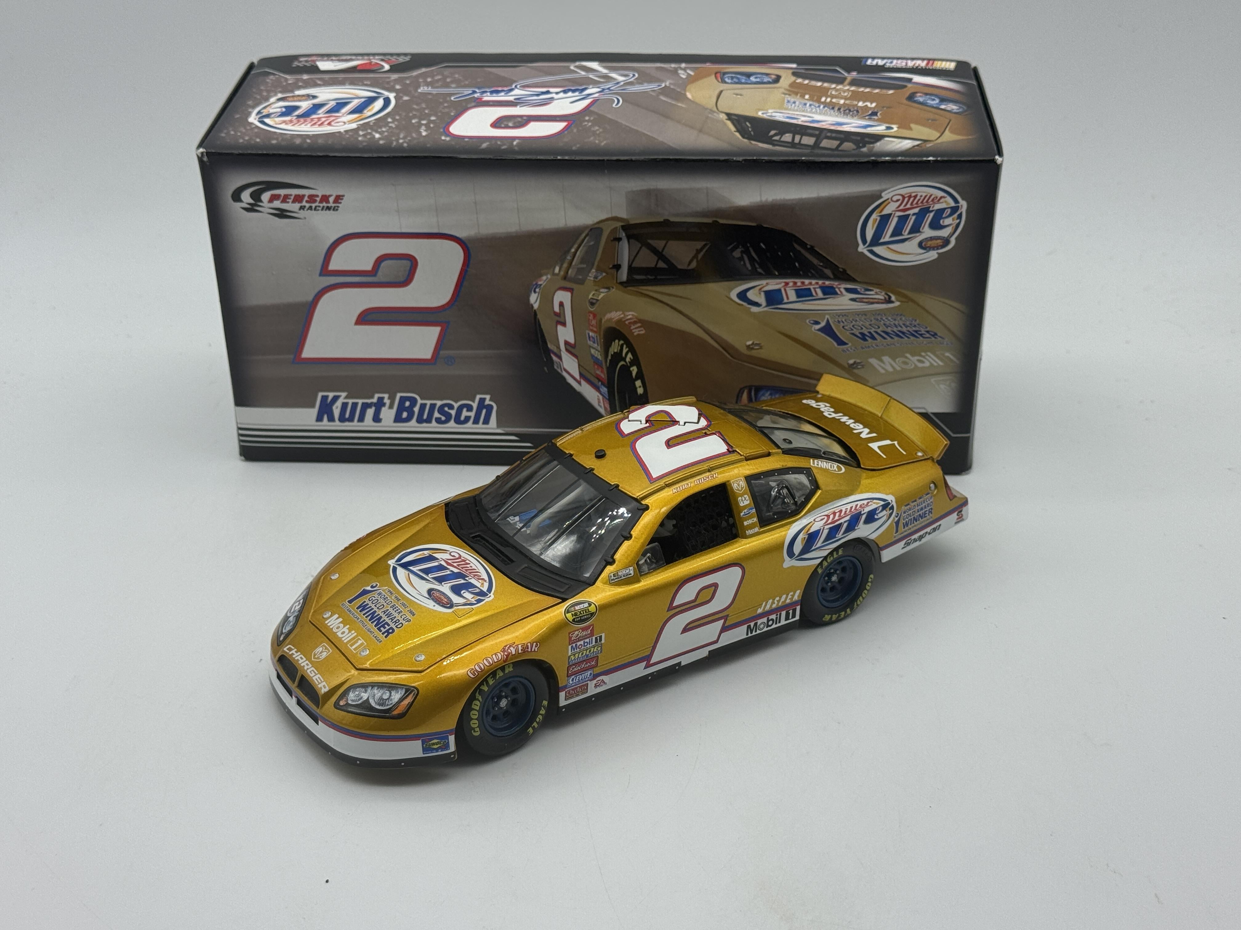 Item J260 - Kurt Busch #2 Miller Lite World Beer Challenge 2007 Charge ...