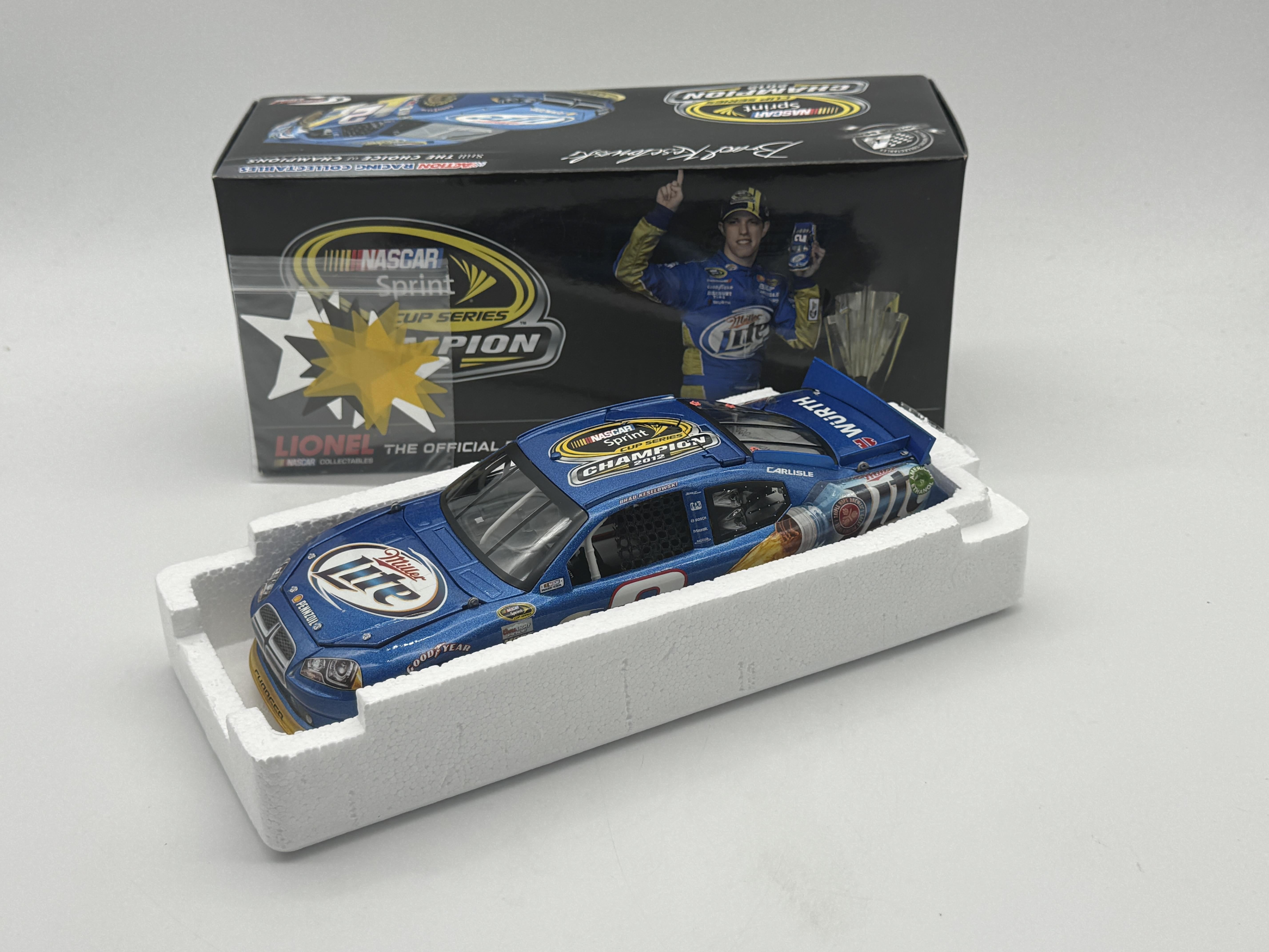 Item J270 - Brad Keselowski #2 Miller Lite Sprint Cup Champion 2012 Ch ...